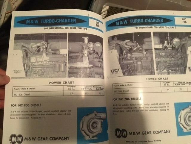 M&W TURBO CASE 600 930 INTERNATIONAL FARMALL 560 806 DEERE 4020 MOLINE ...