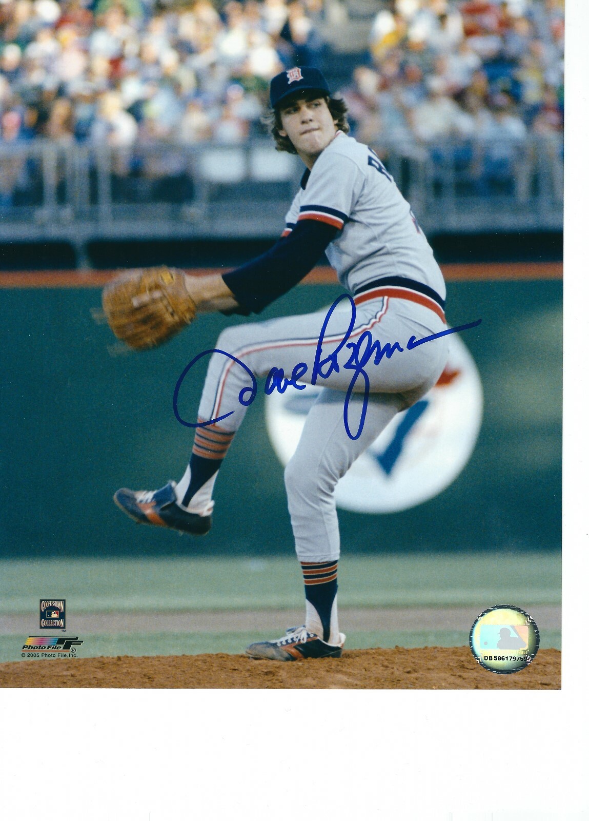 DAVE ROZEMA AUTOGRAPH SIGNED 8 X 10 PHOTO, COA, DETROIT TIGERS | eBay