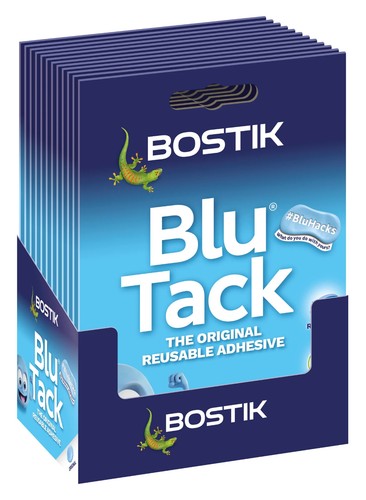BOSTIK BLU TACK HANDY PACK (12ct x 60g) - Multipurpose Reusable ...