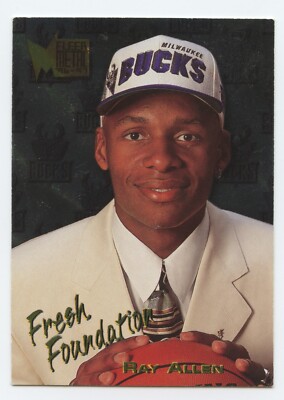 RAY ALLEN ROOKIE CARD 1996-97 Fleer Metal Fresh Foundation #136 ...