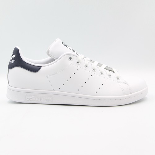 Adidas Stan Smith Mens Size 9.5 Sneakers Casual Leather White Navy Blue ...