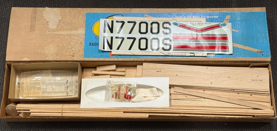 Vintage Sterling Schweizer SGS 1-34 Sailplane RC Airplane Glider Model ...
