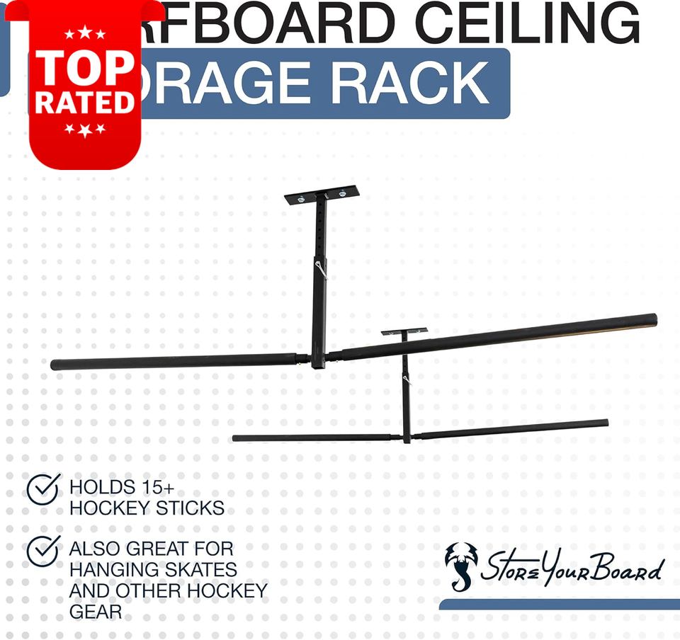 Ceiling Storage Rack for 2 SUP Surfboards Hi Port Hanger Mount X-Large ...
