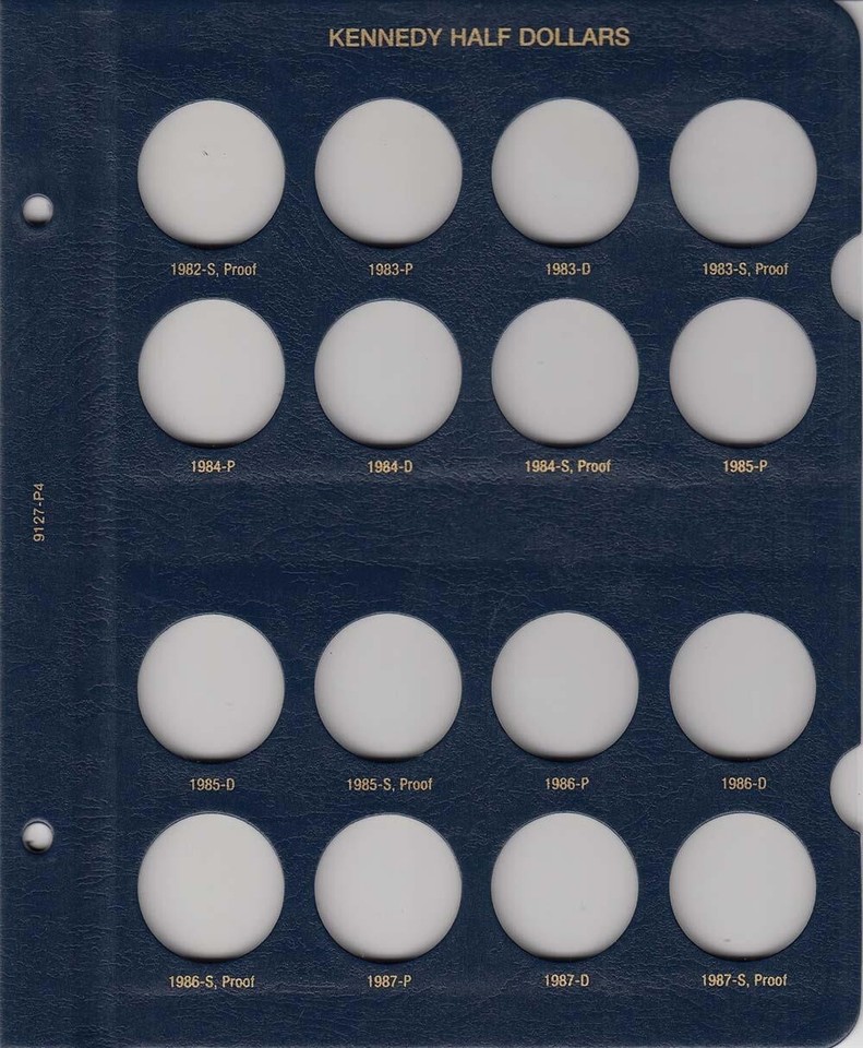 Kennedy Half Dollars Coin Album 1964-2002 Whitman 9127 New Long Term ...