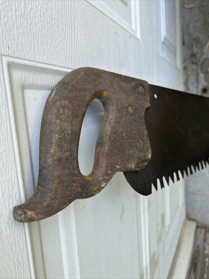 Vintage Crosscut Two Man Timber Logging Hand Saw Warranted Superior ...