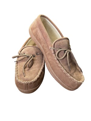 Red Wing Shoes Men's Fleece Lined Suede Loafer Slippers Chestnut 97518 ...