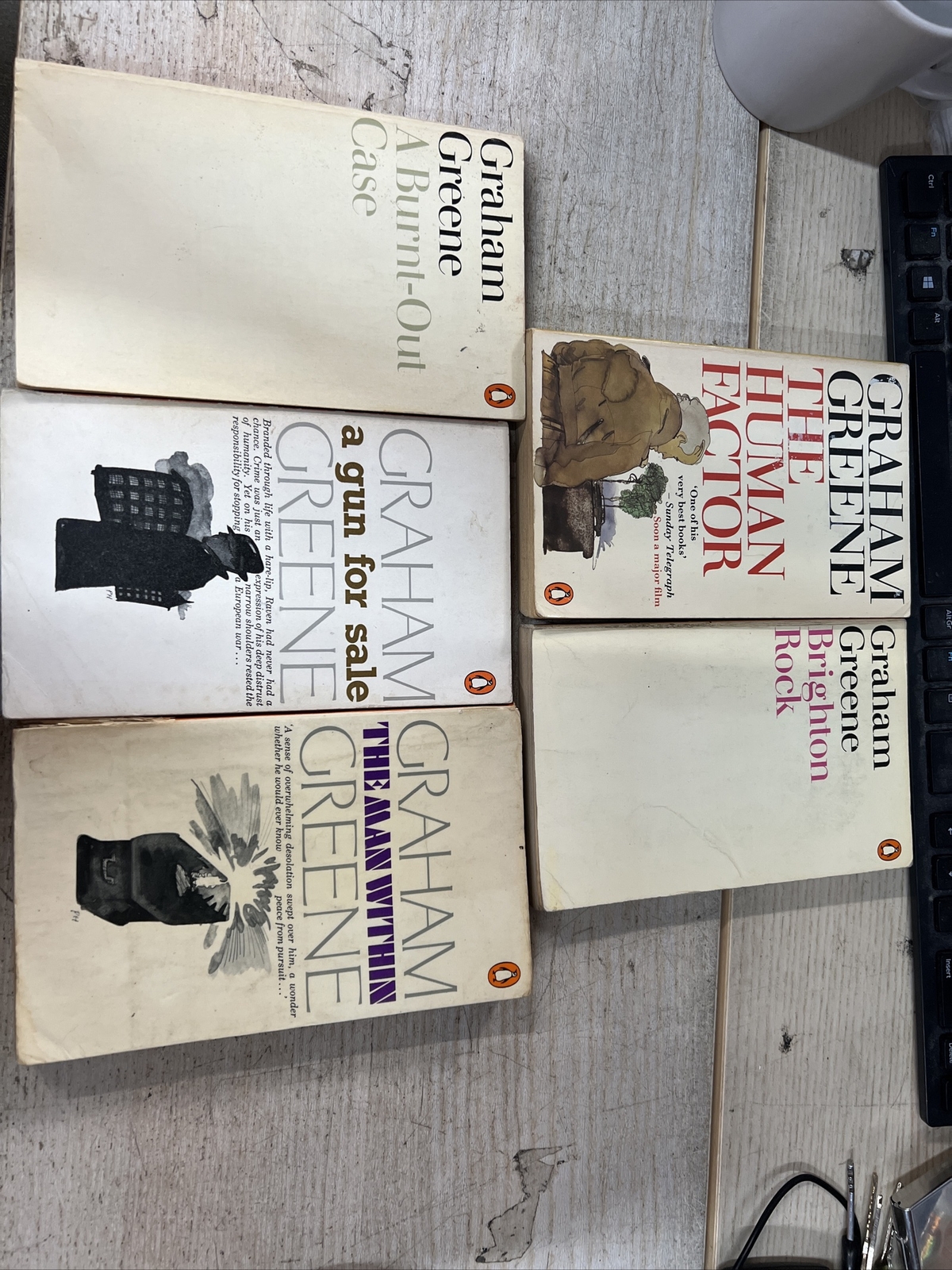 5x Graham Greene Penguin Classics Vintage ORANGE Book Bundle Set | eBay UK