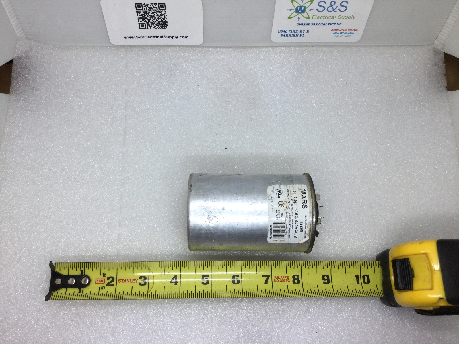 Mars Capacitor 12295 60-7.5uf+/-6% 440vac 50/60hz E229850 | eBay