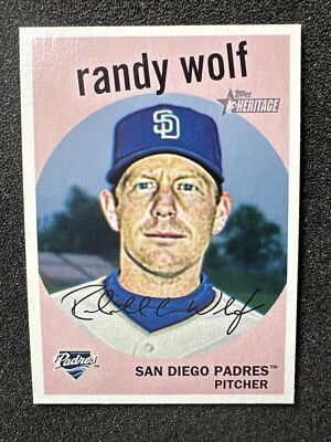 RANDY WOLF #423 2008 Topps Heritage QTY San Diego Padres | eBay