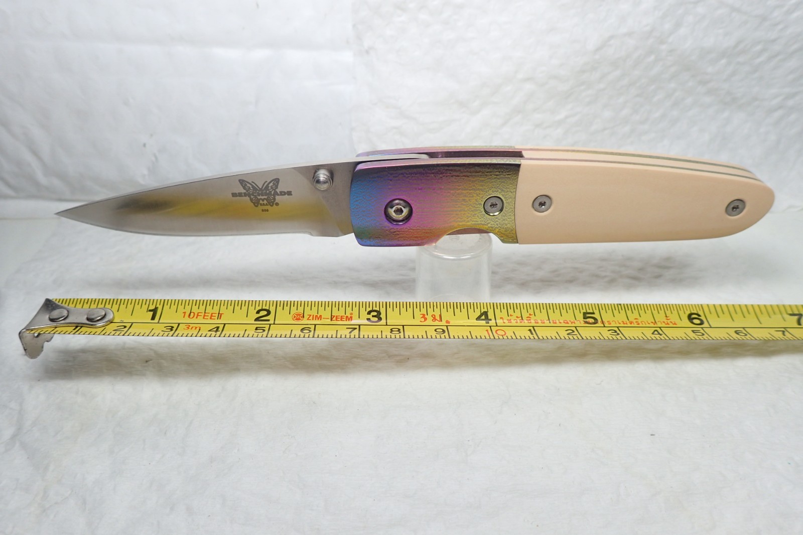 Benchmade 850 Mel Pardue Folding blade "MINT" COND. RARE Discontinued ...