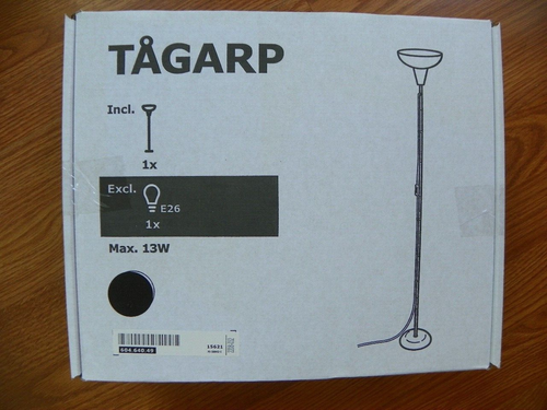 BRAND NEW AND FACTORY SEALED TAGARP FLOOR UPLIGHTER BLACK / WHITE | eBay