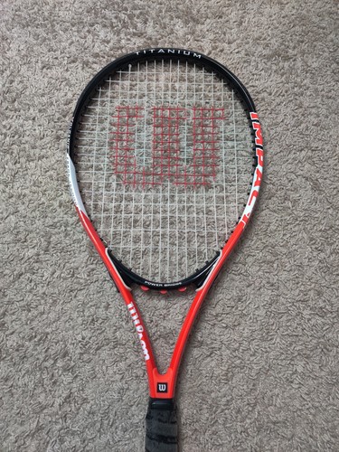 Wilson Titanium Volcanic Frame grip size L3 4 3/8 Tennis Racket racquet ...