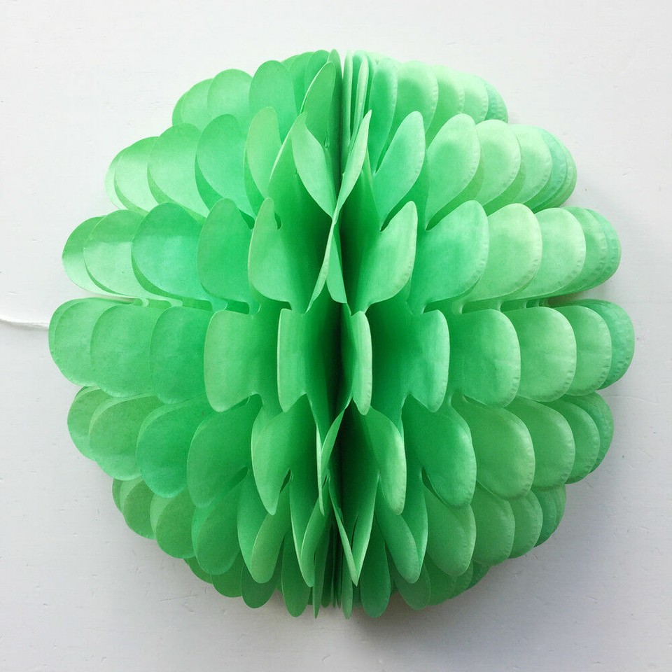 HONEYCOMB Hanging Paper BALLS Wedding Birthday Garland Party Deco Gold ...