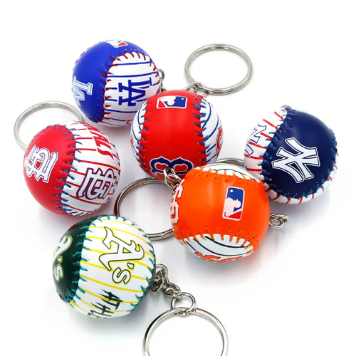 MLB leather baseball keychain - 6 Teams | eBay
