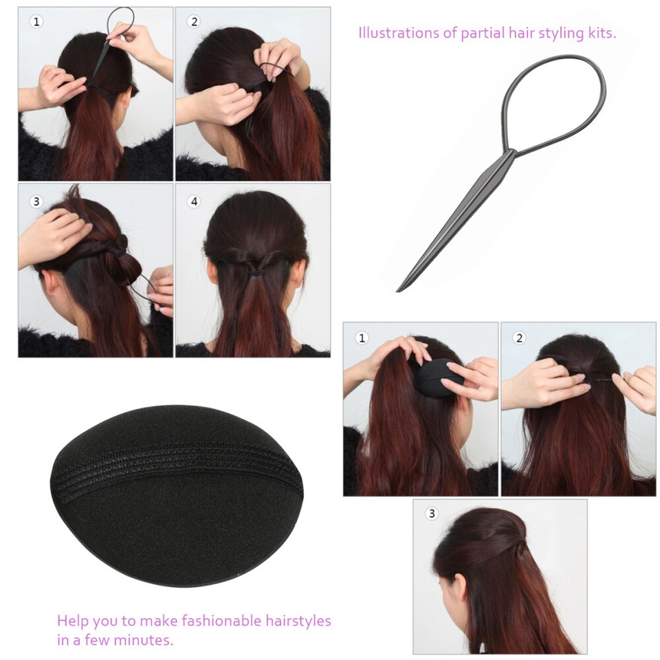 Women Girls DIY Hair Styling Accessories Kit Set Hair styling set | eBay