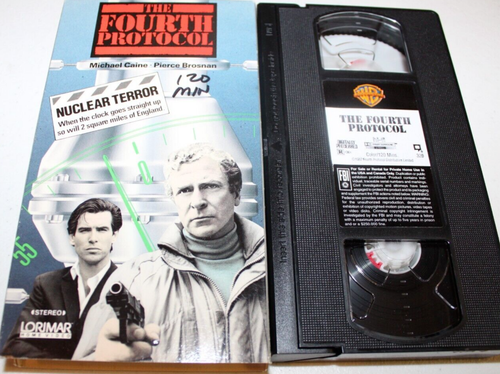The Fourth Protocol (VHS 1987) Michael Caine, Pierce Brosnan, Nuclear ...