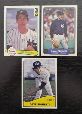 Dave Righetti Rookie Card Lot -1979 TCMA #21 - 1982 Fleer #52 - 1982 Donruss #73 | eBay