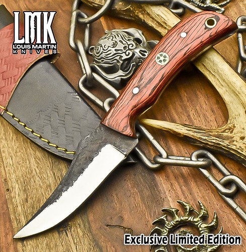 LMK Forged Skinner Knife AUS-8 Steel Hard Wood Everyday Carry Rare | eBay