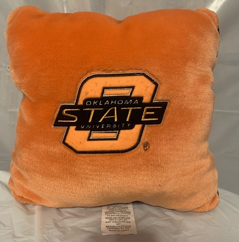 OSU Oklahoma State University Cowboys Plush Pillow 14"x14” - GUC | eBay