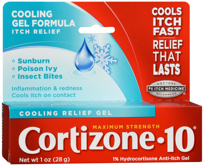 CORTIZONE-10 COOL RELIEF GEL 1OZ hydrocortisone TOPICAL GEL 1 % 2 tubes ...