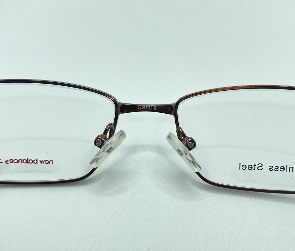 New Balance NB427-1 Brown Eyeglasses Frame 53-16-145 Stainless Steel ...