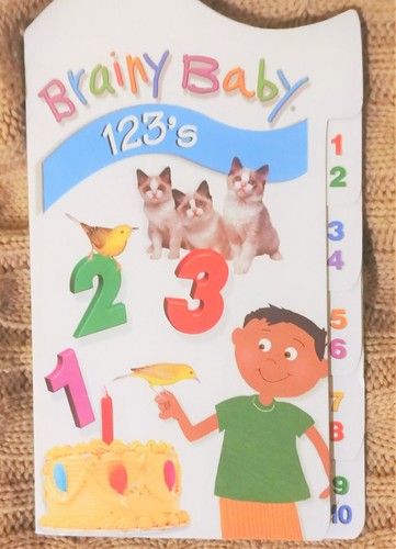 Brainy Baby 123’s board book counting numbers tabs educational learning ...