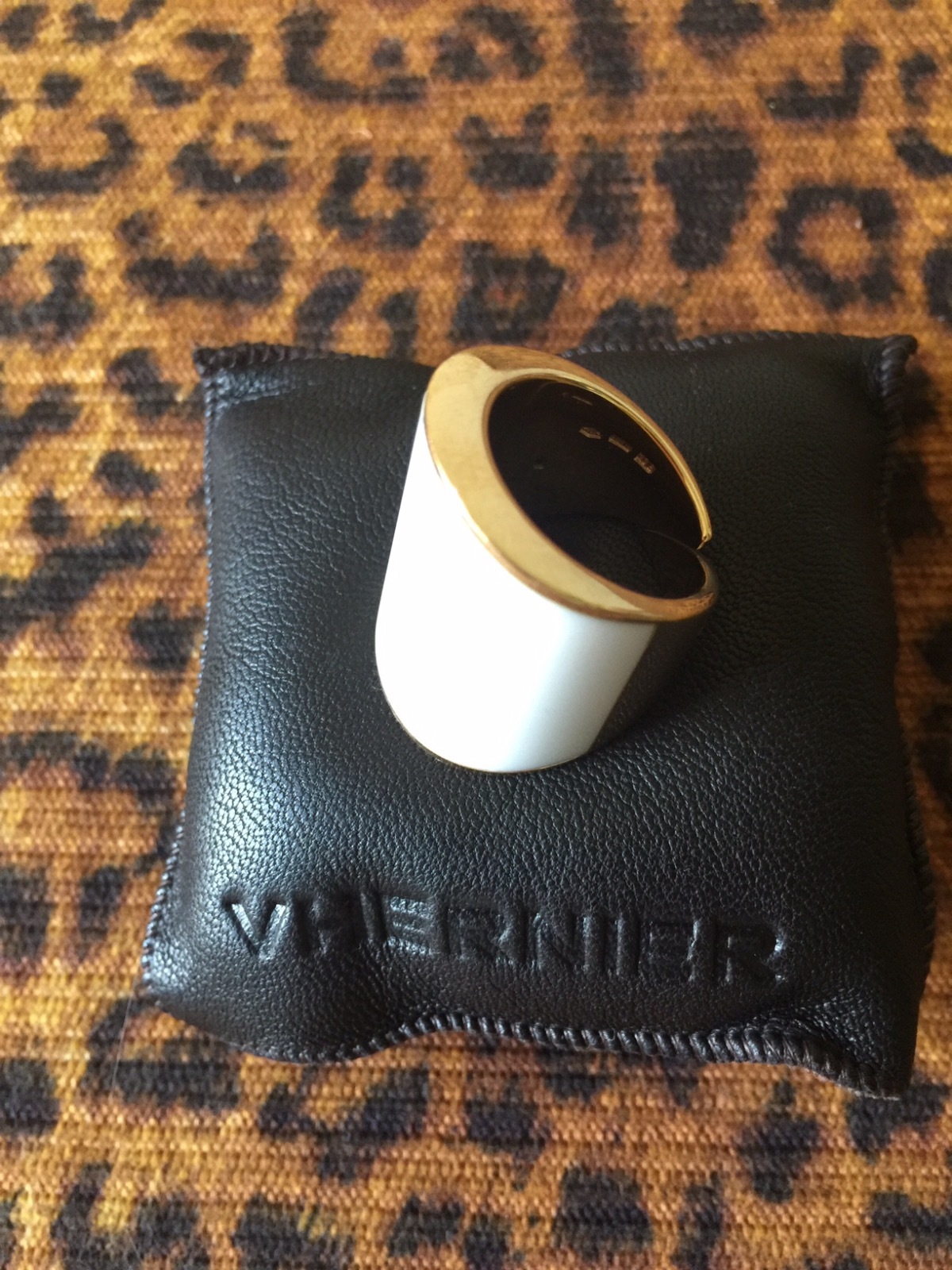 VHERNIER 18K Rose Gold 'Camuration' Ring Sz IT 56/US 7.5 | eBay