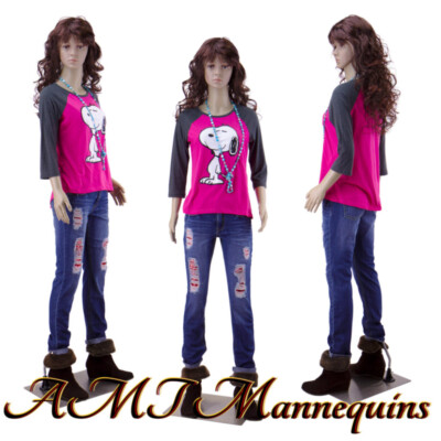 Child Teen teenage Girl Mannequin Height: 5'7", Full Body + Metal stand ...