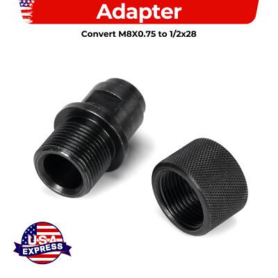 Adapter Female M8x0.75 To 1/2x28 Male For Walther P22 S&W M&P22 | eBay