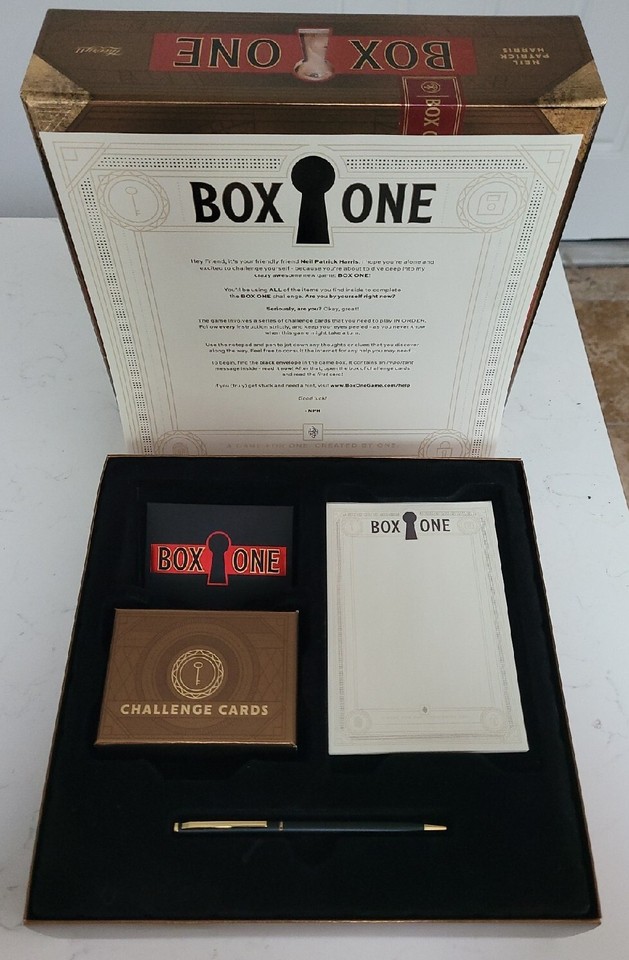 2020 Box One Game Presented By Neil Patrick Harris Theory 11 trivia ...