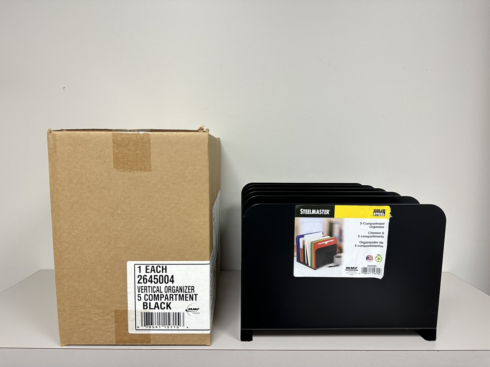 Steelmaster by MMF Industries Desktop Vertical Organizer Black for sale ...