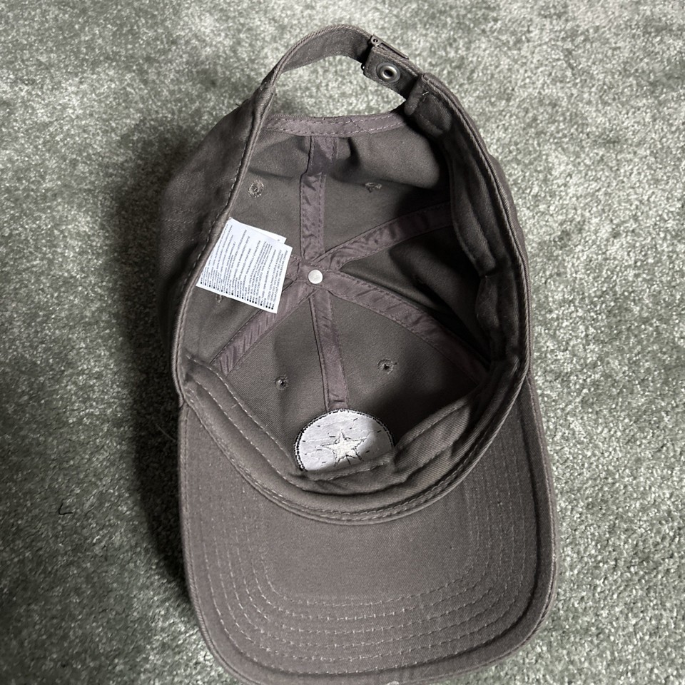 Converse All Star Adjustable Grey Graphic Badge Logo Cap New Condition ...