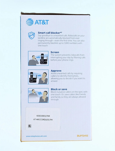 AT&T 4 Handset Answering System With Connect To Cell (DLP72412 ...