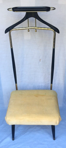 Vintage Pearl Wick Valet Butler Dressing Chair 1960s Atomic Mid Century ...