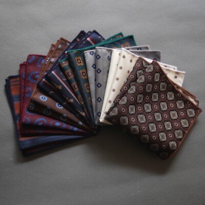 Pocket Square Men's Suit Accessories Silk Vintage asiley Business ...
