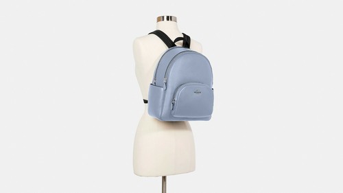 Coach 5666 Women's Pebble Leather Court Backpack - Twilight for sale ...