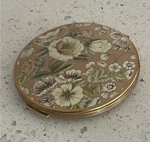 Vintage Stratton makeup powder compact flower case with mirror | eBay