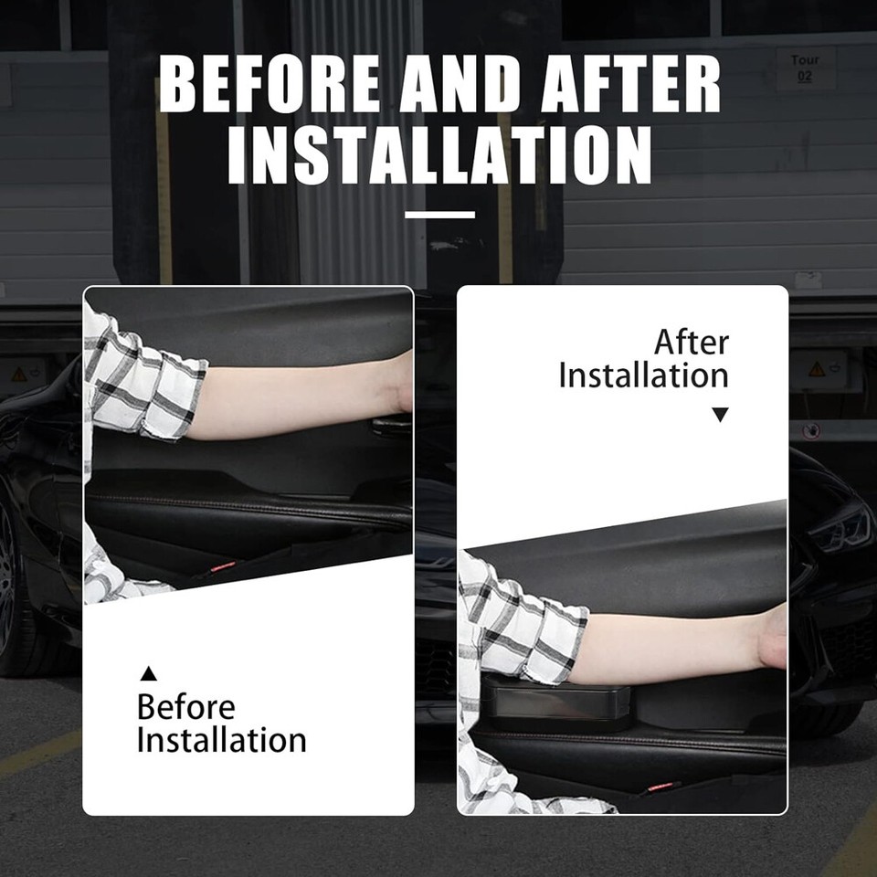 Car Door Armrest Storage Box Holder Adjustable Car Interior Armrest ...