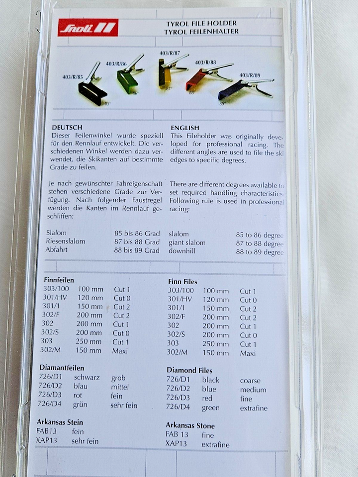 SNOLI - TYROL File holder with clamp. Tuning File Holder 87°. SNOLI ...