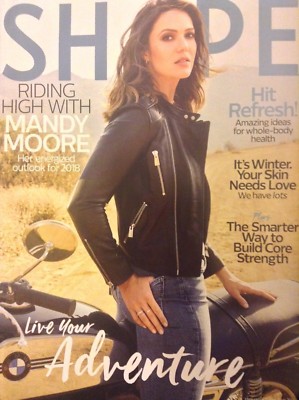Shape Magazine Mandy Moore Hit Refresh January/February 2018 ...
