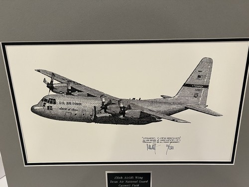 Joe Milich Framed 11x17 Print Lockheed C-130H Hercules…signed…111/1000 ...