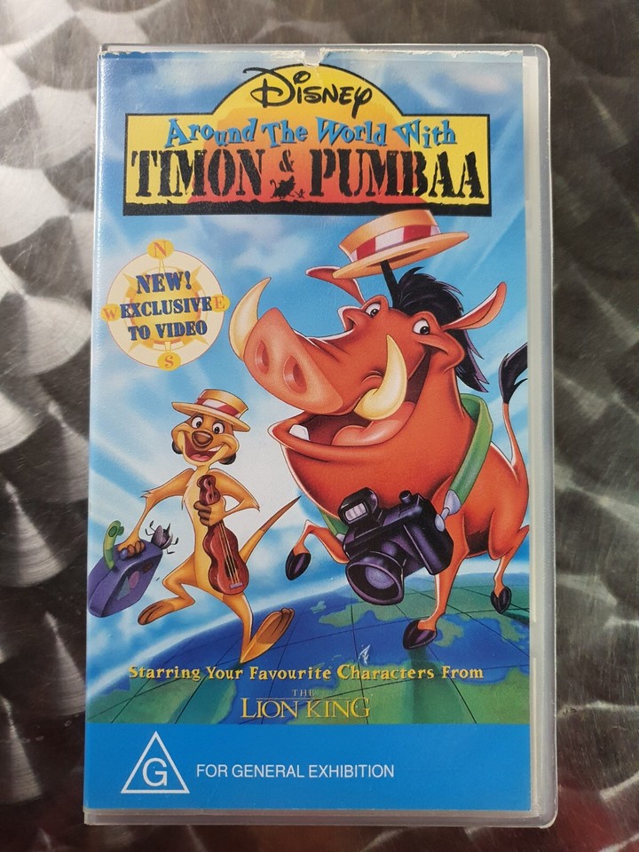Around The World With Timon & Pumbaa - Disney VHS Video Tape | eBay ...