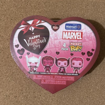 FUNKO Marvel Classics Valentine's Pop! Box! 4 Pack Vinyl Figures Sealed ...