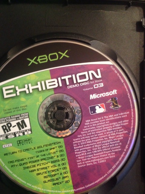 Exhibition: Demo Disc for Xbox -- Vol. 3 (Microsoft Xbox, 2003) for ...