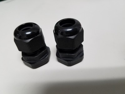 2 Waterproof Cable Gland 4-2 AWG firewall Bushing NYLON black | eBay