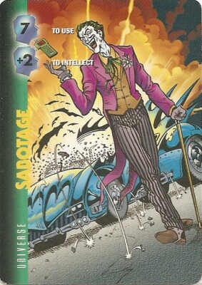 Marvel OVERPOWER UNIVERSE BASIC JOKER 7I+2 Sabotage - DC | eBay
