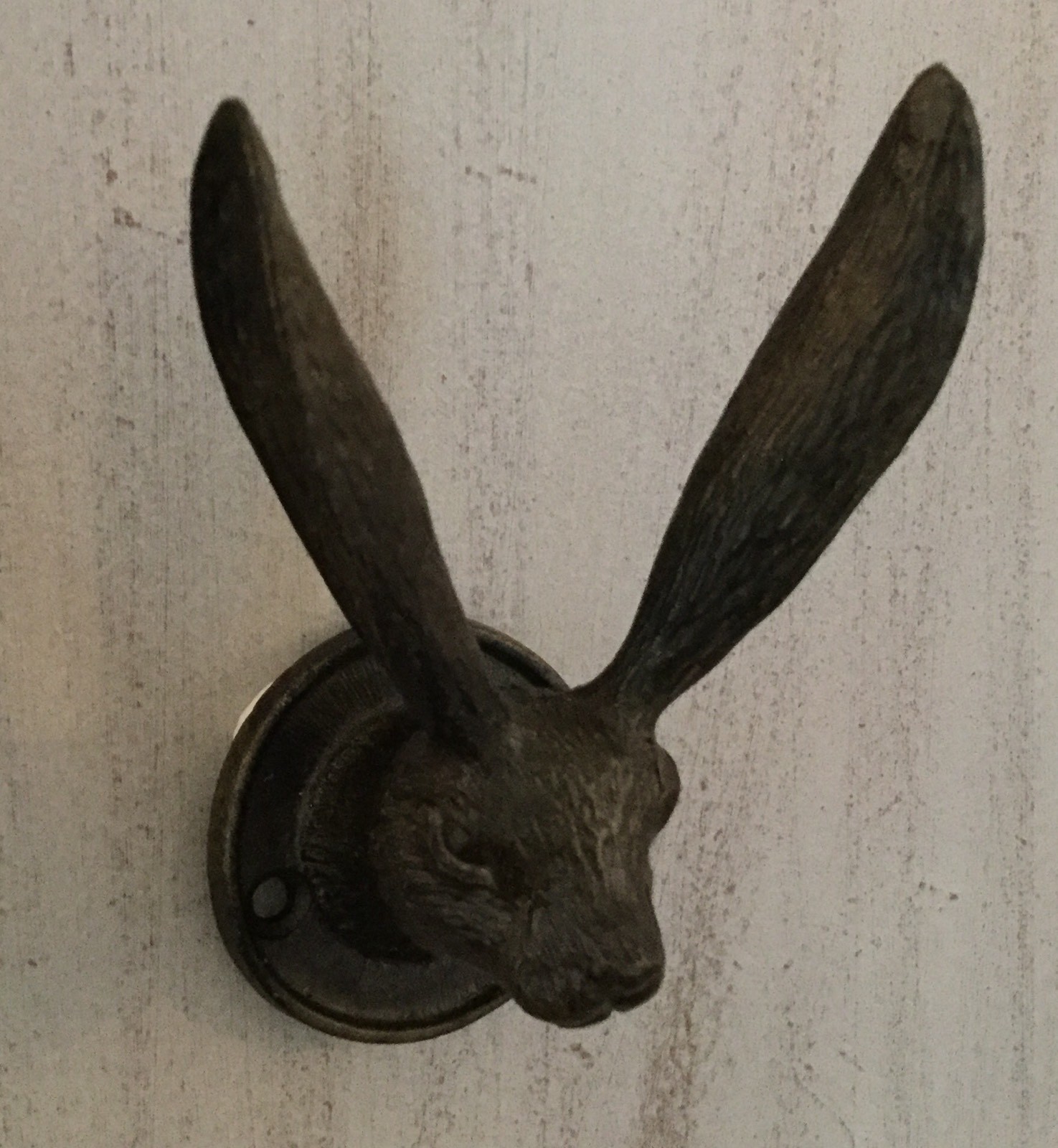 Bronze Hare Coat Hook Rabbit Wall Sculpture Vintage Metal Retro Antique ...