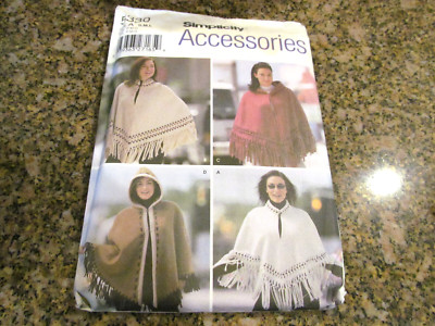 *Simplicity Pattern 5330 Poncho Coat Hoodie Cape Outerwear Size 10-20 ...