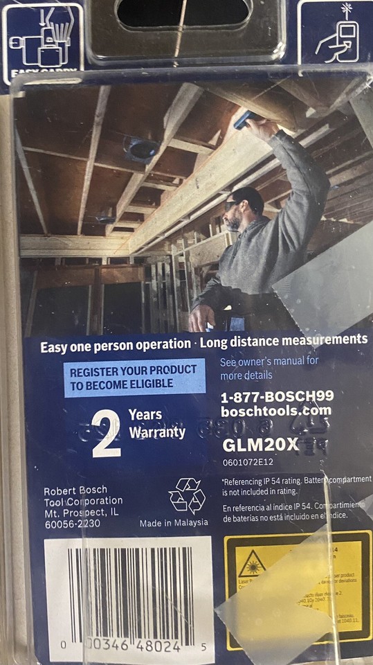 NIOB Bosch GLM 20 X BLAZE 65 ft. Laser Distance Measuring Tool ...