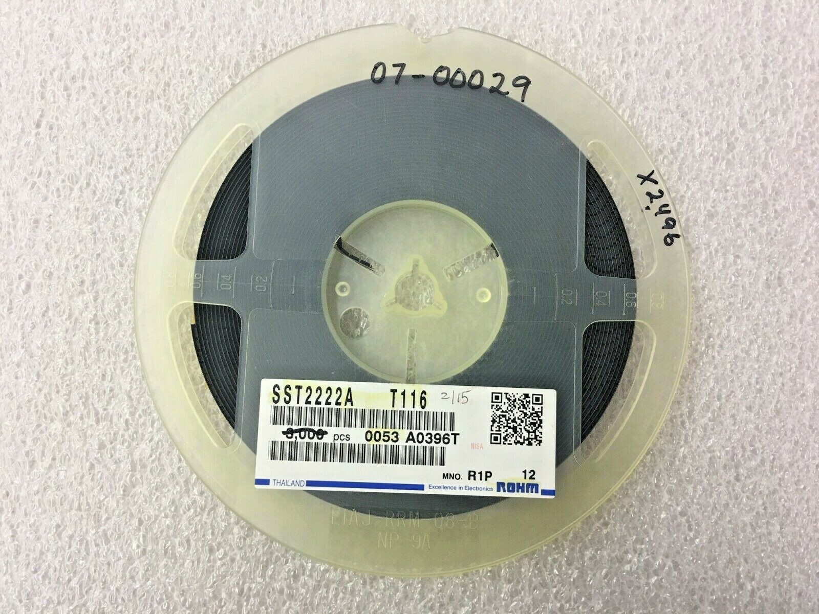 (2,966 PIECE REEL) SST2222AT116, ROHM, TRANS NPN 40V 0.6A SST3 | eBay